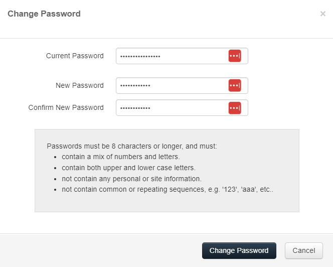 Changing and resetting passwords – Risk Management