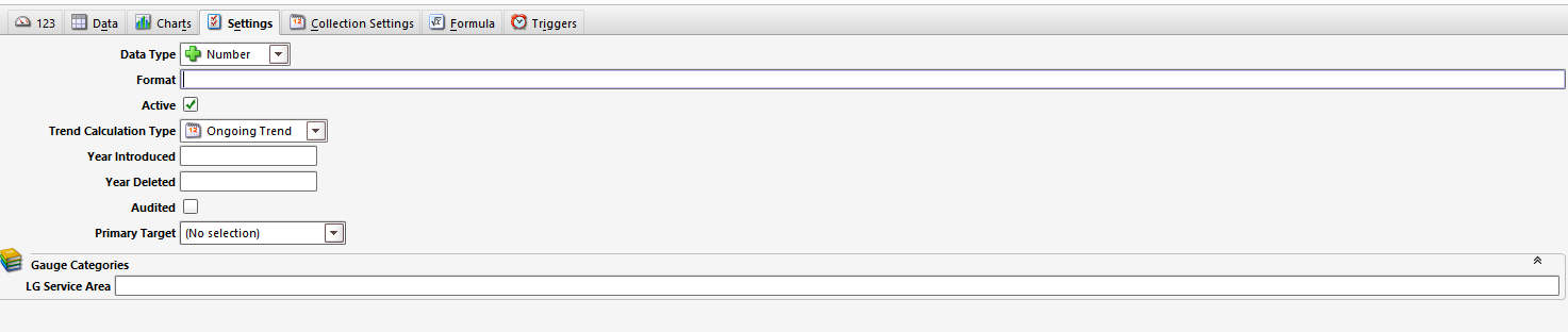 Formatting data types for Performance Indicators – Risk Management